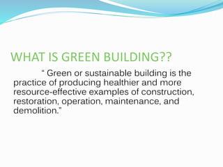 green building ppt | PPTX | Green Solutions | Business