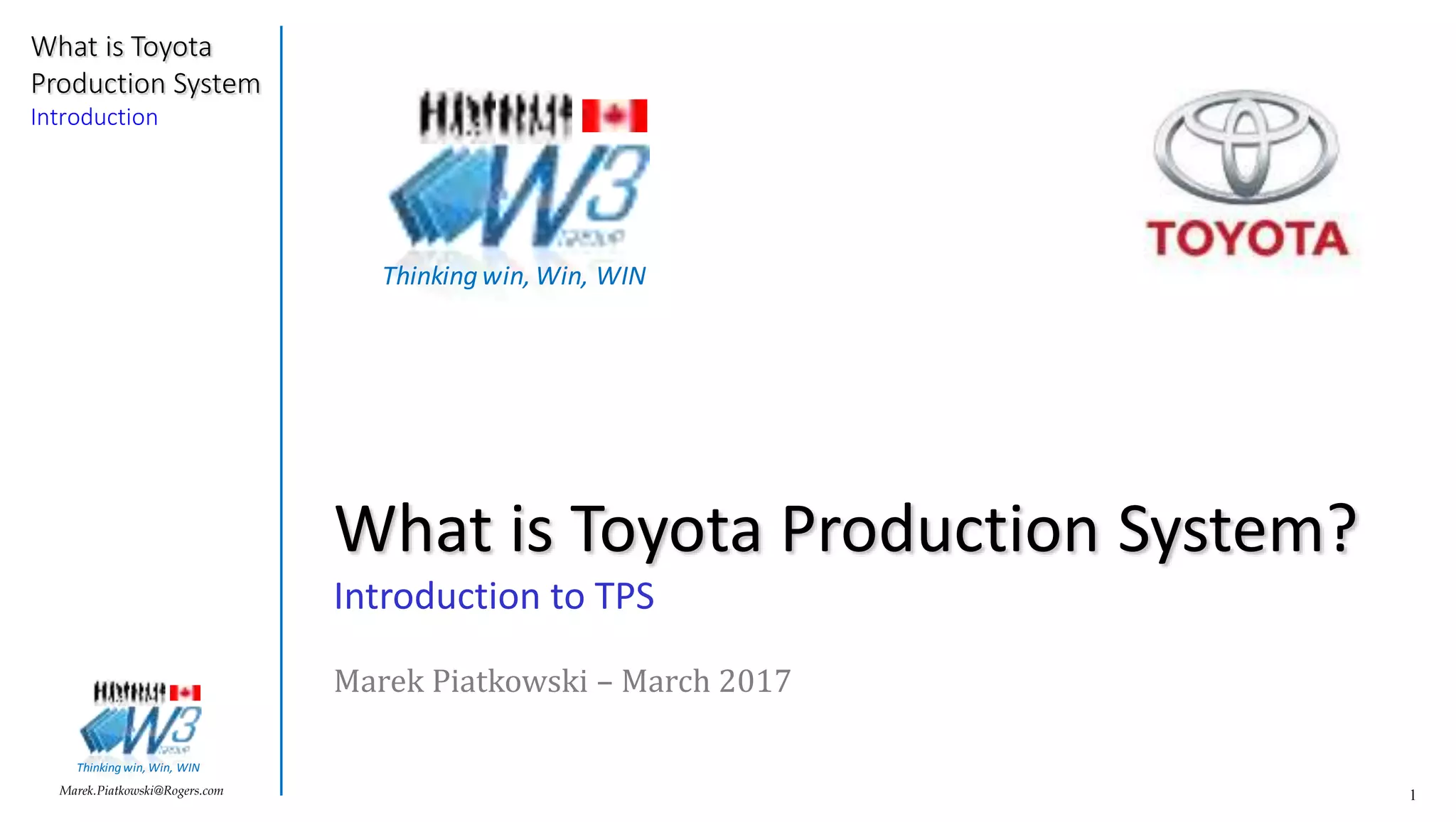 What is TPS - Toyota Production System | PPTX