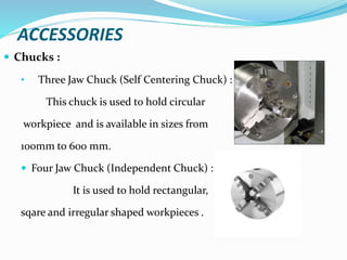 INTRODUCTION TO LATHE MACHINE | PPTX