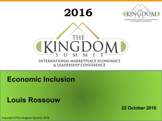 Economic Inclusion by Louis Rossouw | PPT