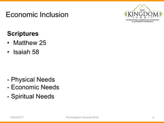 Economic Inclusion by Louis Rossouw | PPT