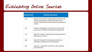 2.62 evaluating sources | PPT