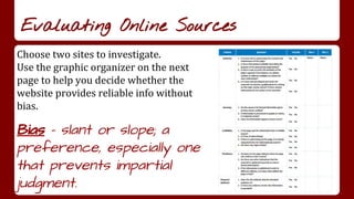 2.6C evaluating sources | PPT
