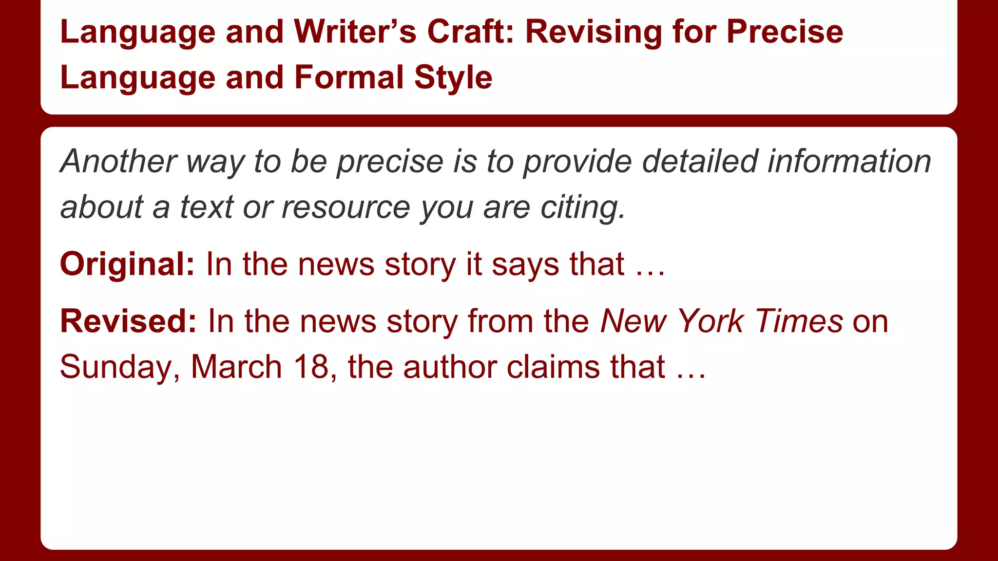 2.6 e evaluating sources → formal style | PDF