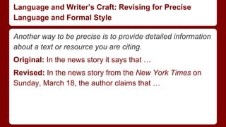 2.6 e evaluating sources → formal style | PDF