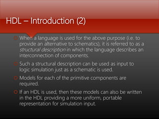 Hardware Description Language | PPTX