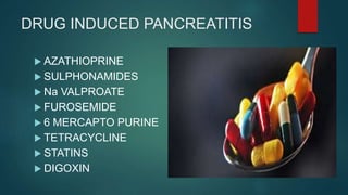 ACUTE PANCREATITIS ,INTRODUCTION, AETIOPATHOLOGY | PPTX