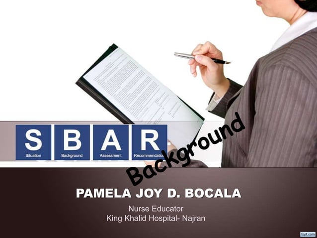 2. sbar background | PPT