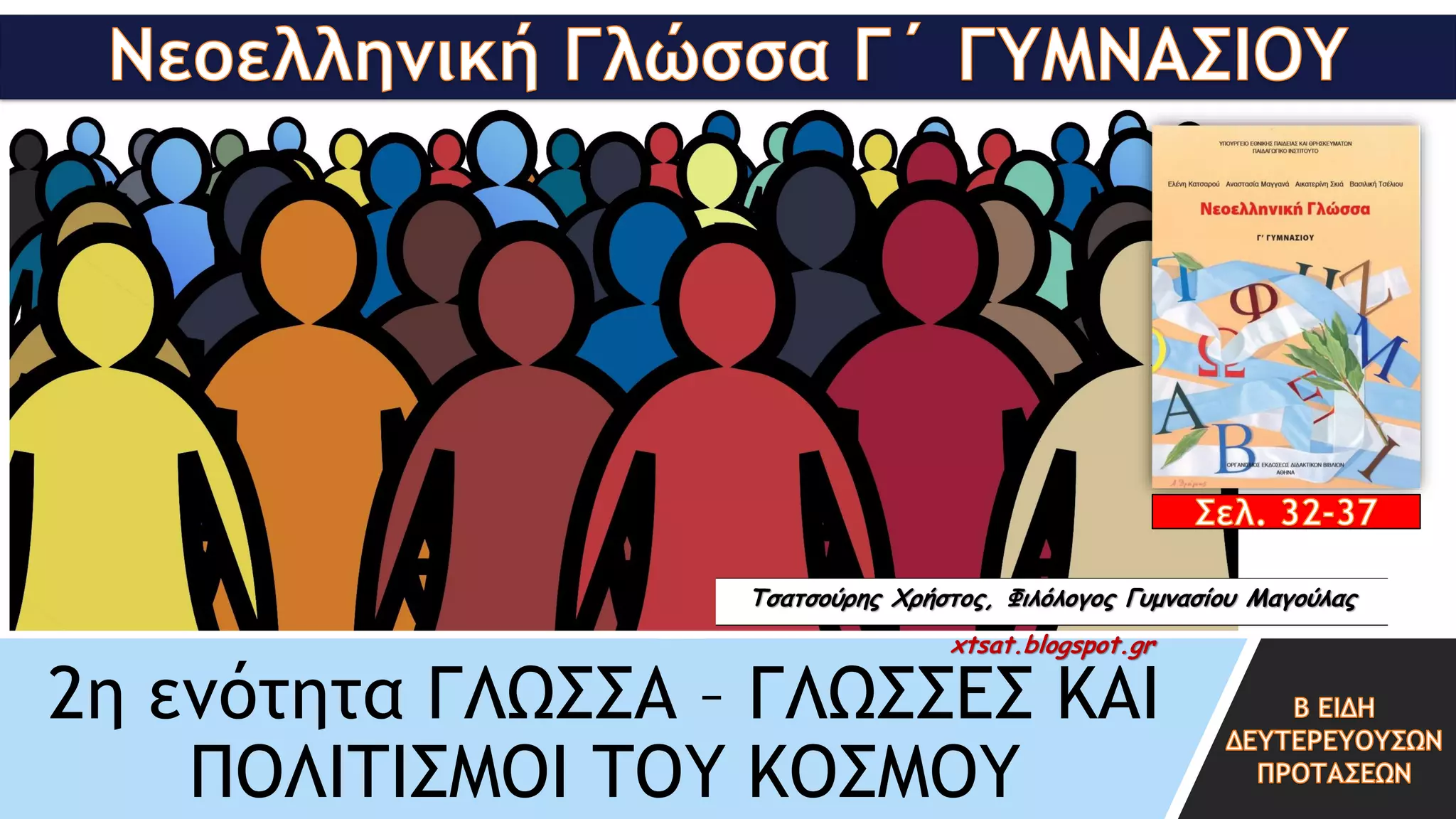 2η ενότητα, Γλώσσα – Γλώσσες και Πολιτισμοί του Κόσμου. Είδη ...