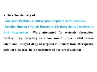 2.colon specific drug delivery system 2 nd sem | PPTX