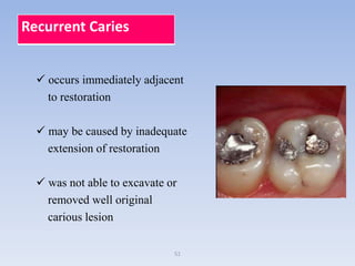 Recurrent Caries