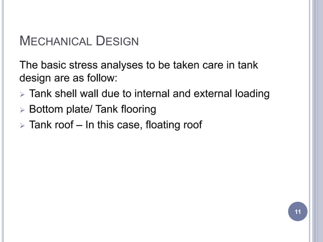 floating tank design | PPTX | Civil Engineering Industry | Industries