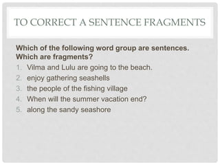 2.sentence | PPT