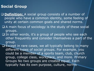 2.social group and_its_nature BY 15CRP46 | PPT
