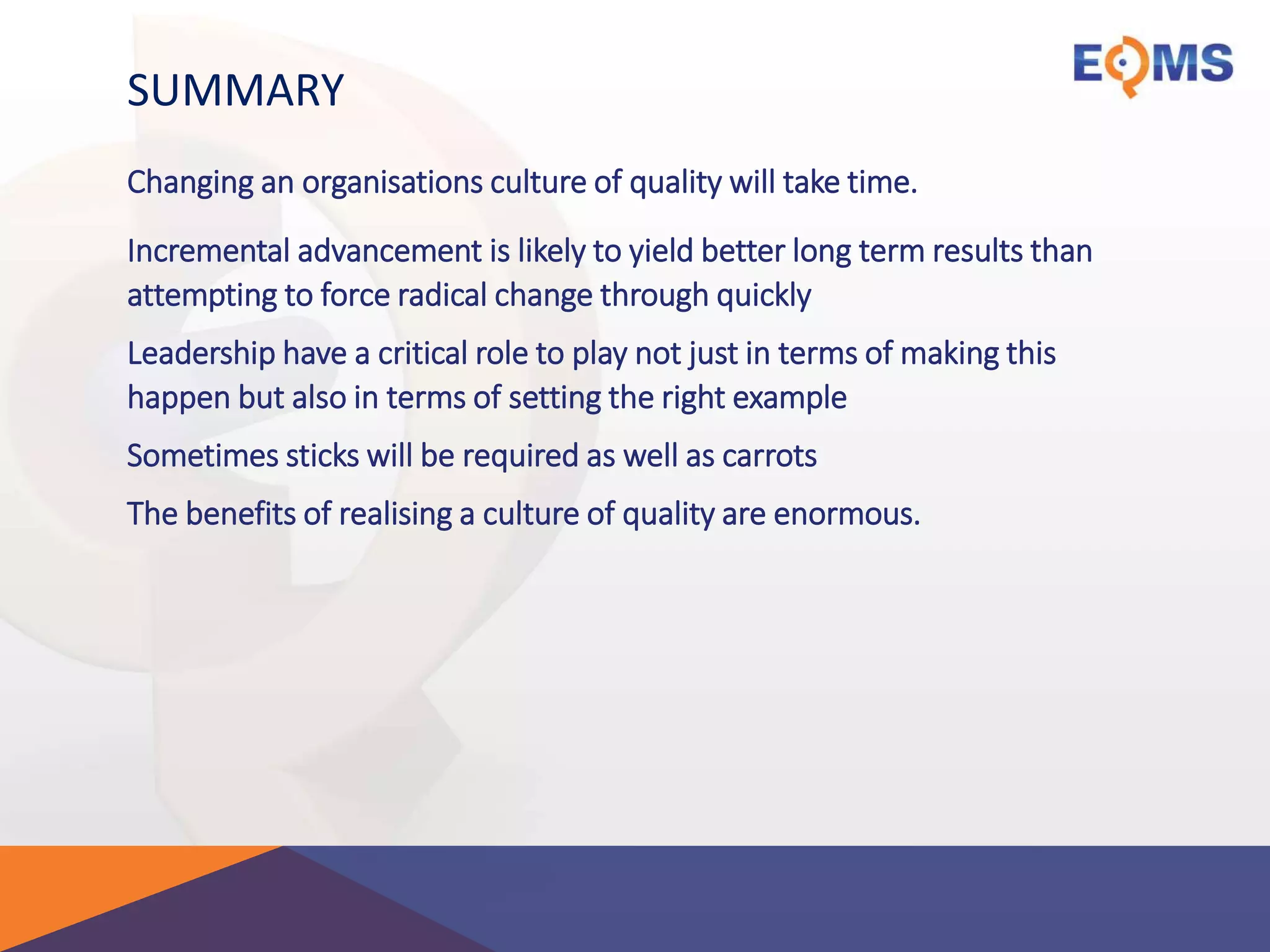 Embedding a culture of quality: ISO 9001:2015 Focus | PPTX