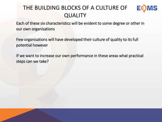 Embedding a culture of quality: ISO 9001:2015 Focus | PPT