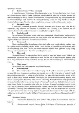 Traumatology - Wounds | DOC