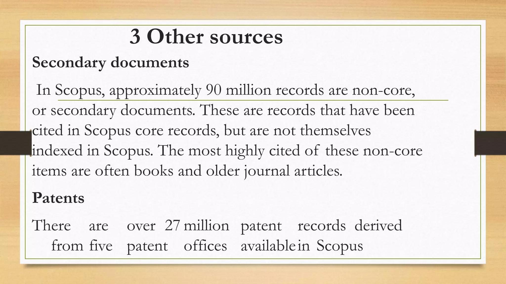 Scopus : the largest abstract and citation database of peer-reviewed literature | PPTX ...