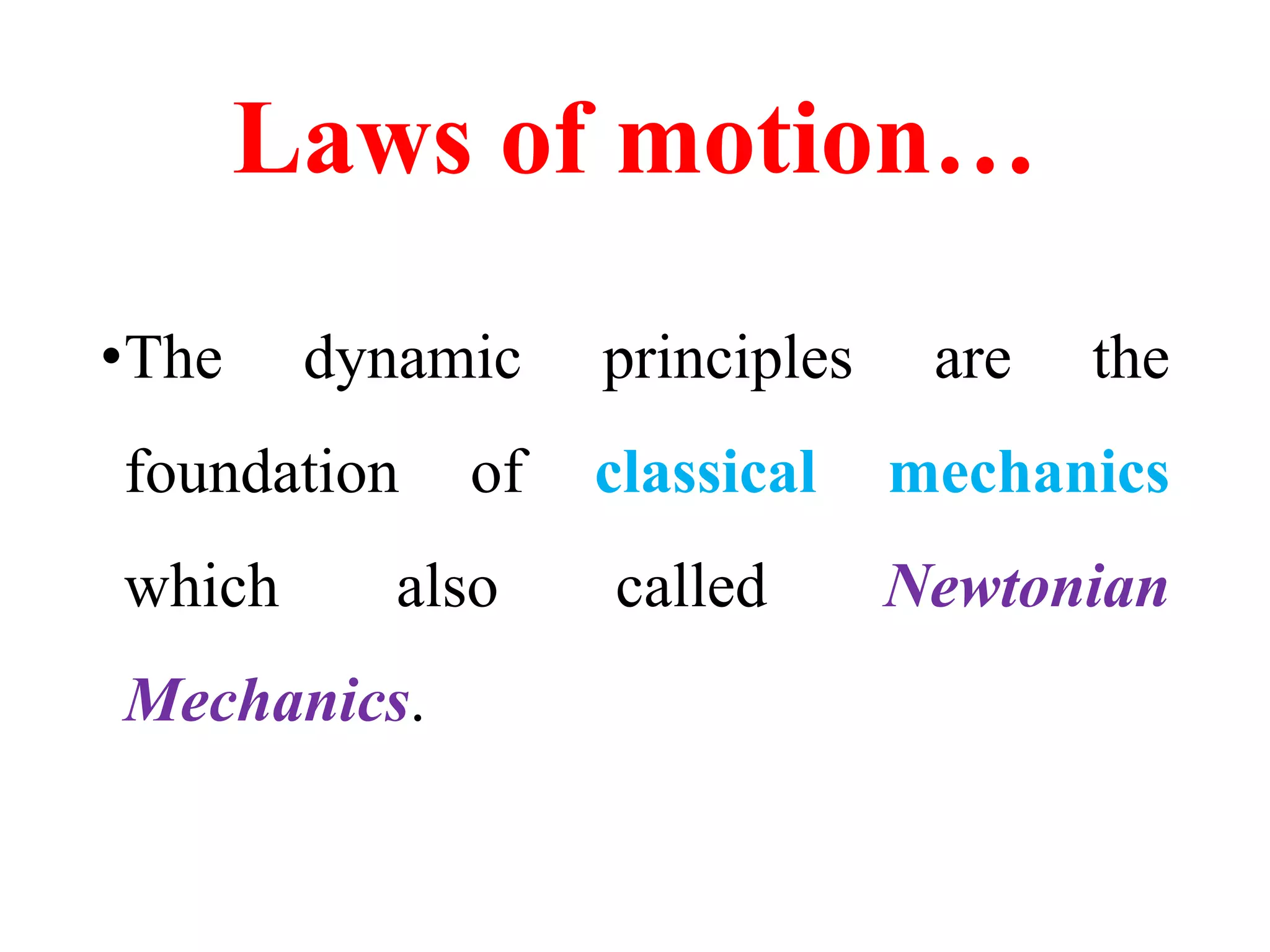 Newton's Laws of Motion | PPTX