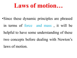 Newton's Laws of Motion | PPTX