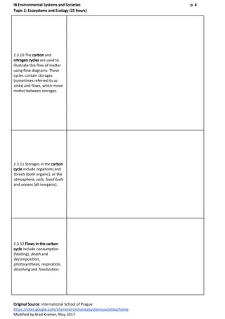 2.3 flows of energy and matter notes | PDF