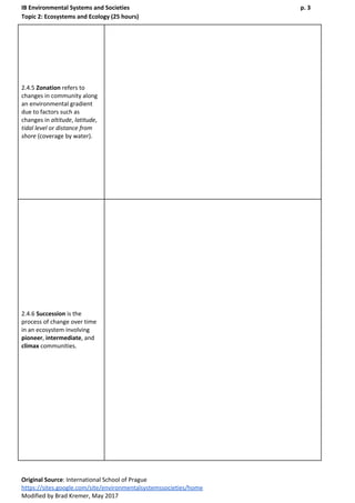 2.4 biomes zonation and succession notes | PDF