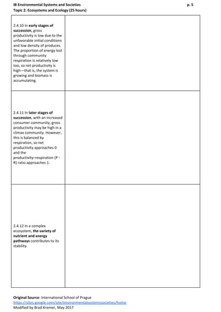 2.4 biomes zonation and succession notes | PDF