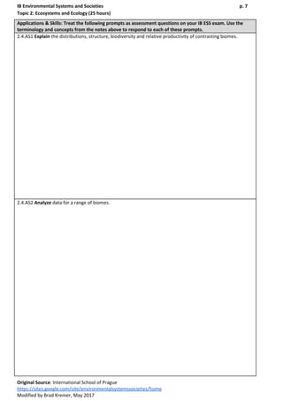 2.4 biomes zonation and succession notes | PDF