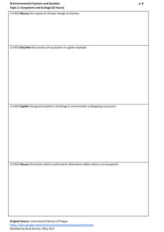 2.4 biomes zonation and succession notes | PDF