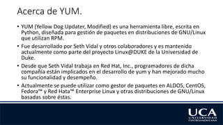 Uso de yum | PPTX