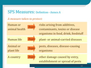 Standards and related issues in the WTO Agreement on SPS and TBT | PDF