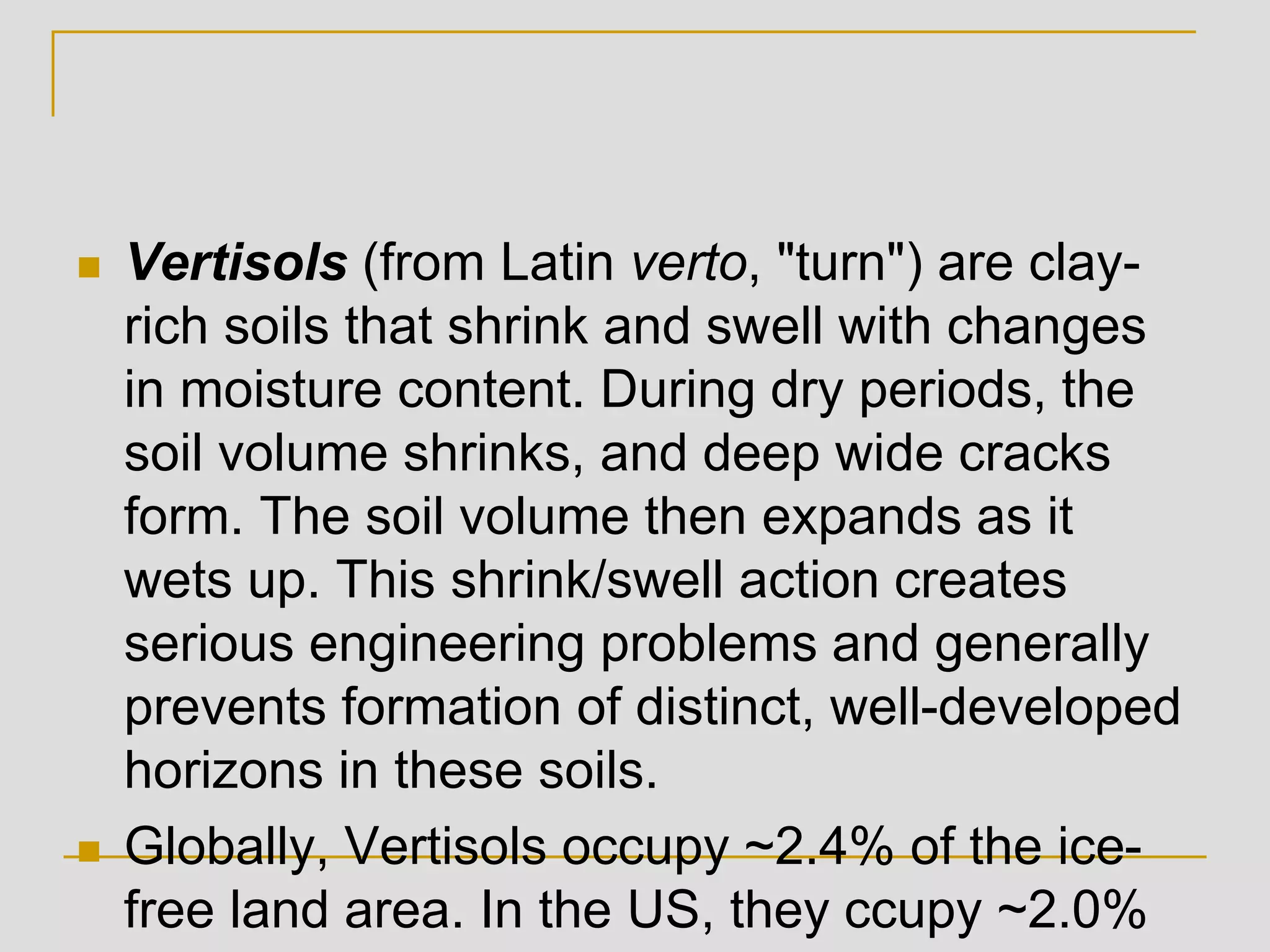 2. soil orders and their features | PPTX | Gardening | Home & Garden
