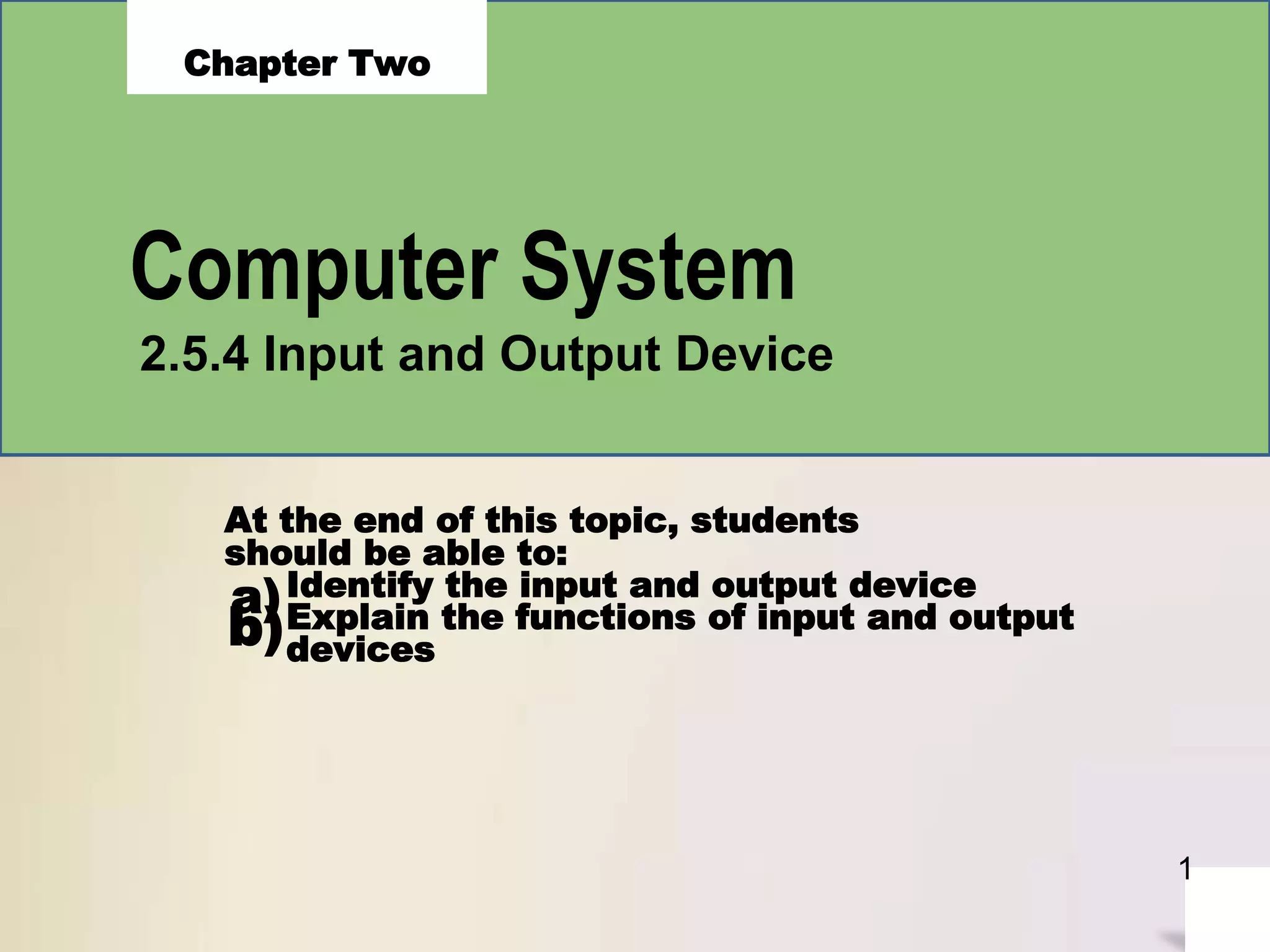 PST SC015 Chapter 2 Computer System (II) 2017/2018 | PPT