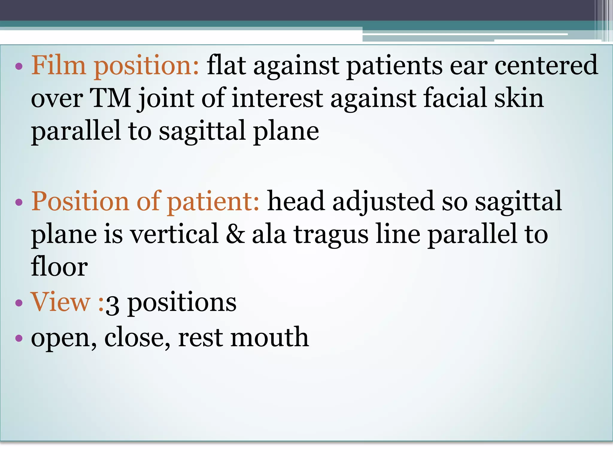 TMJ Radiology & Applied Aspect | PPTX