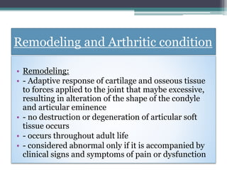 TMJ Radiology & Applied Aspect | PPTX
