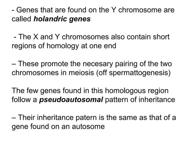 Chromosomal Theory Of Heredity Genetics Of A Sex Ppt