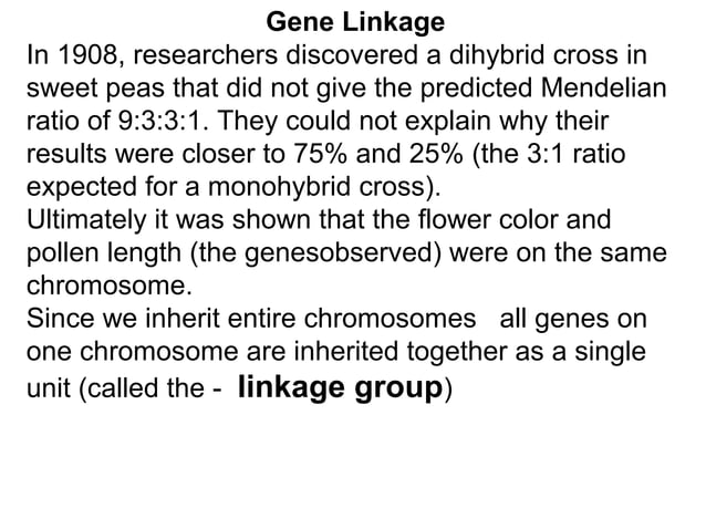 Chromosomal Theory Of Heredity Genetics Of A Sex Ppt