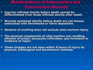 Damage by Sharp Objects | PPT