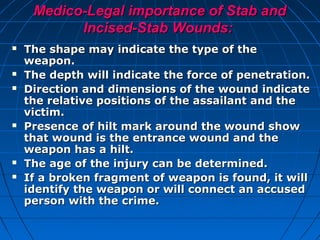 Damage by Sharp Objects | PPT