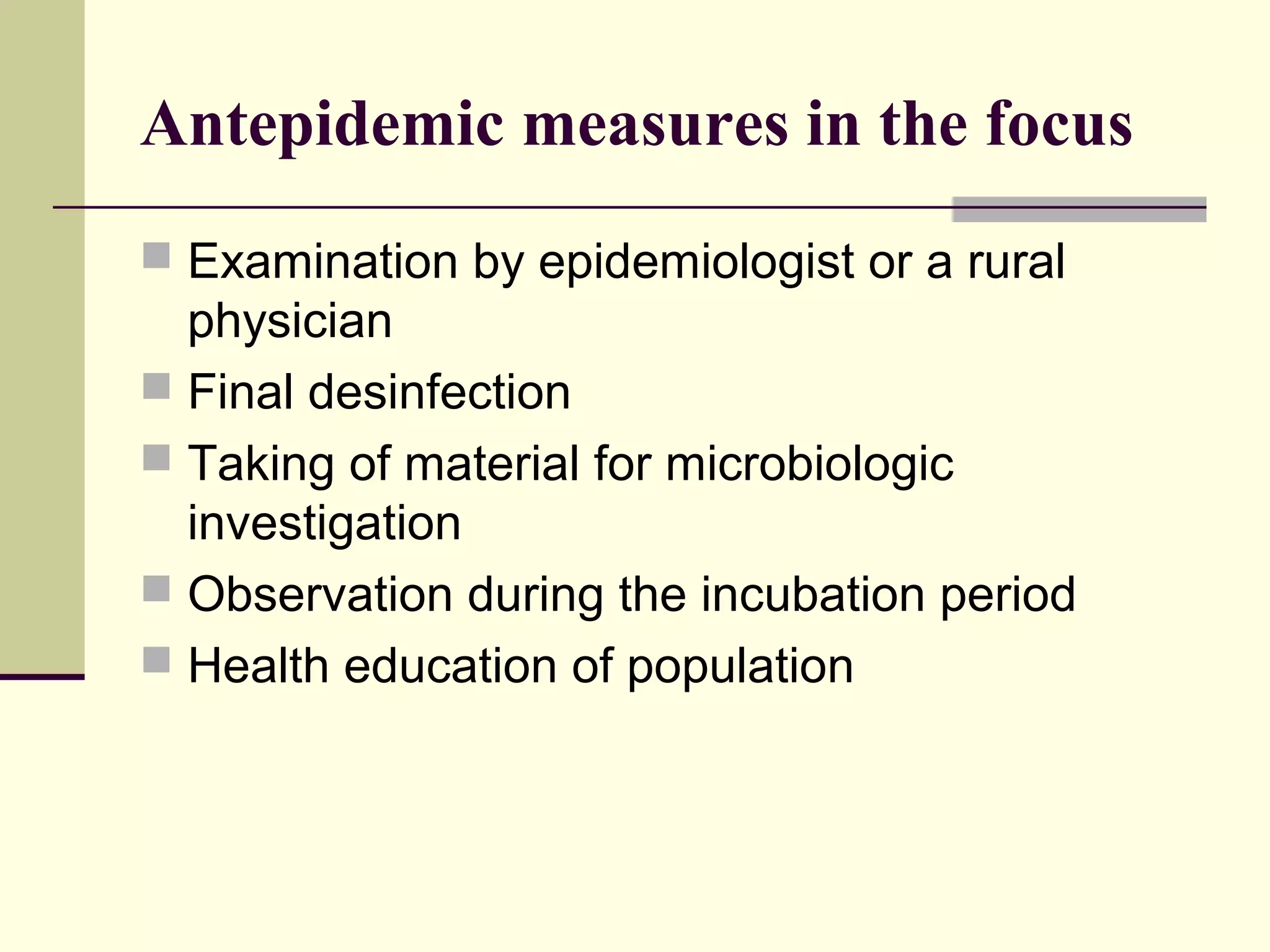 Epidemiological method of investigation. Epidemic Diagnosis. | PPT