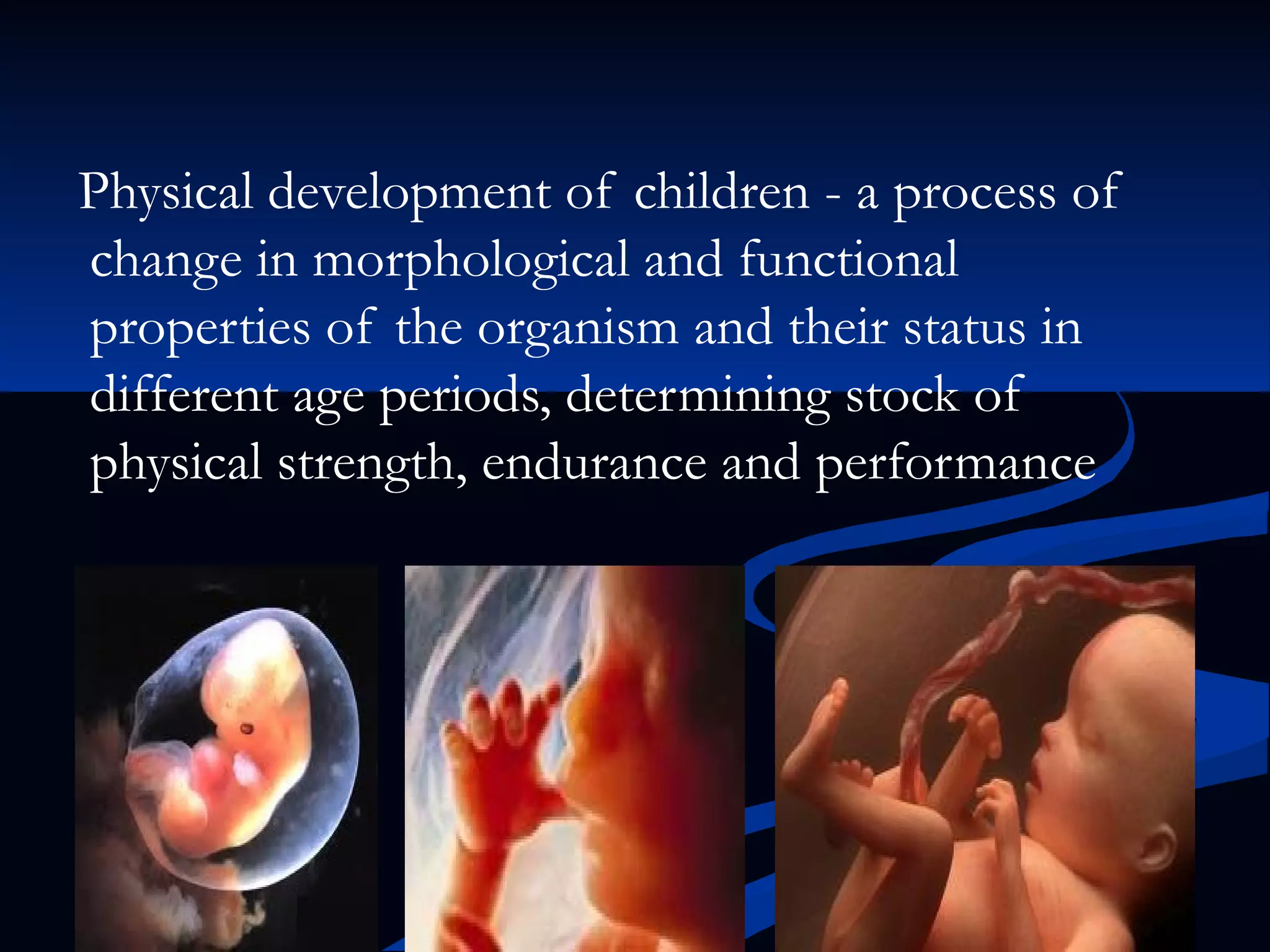 Physical development of children. Semiotics violation of physical ...