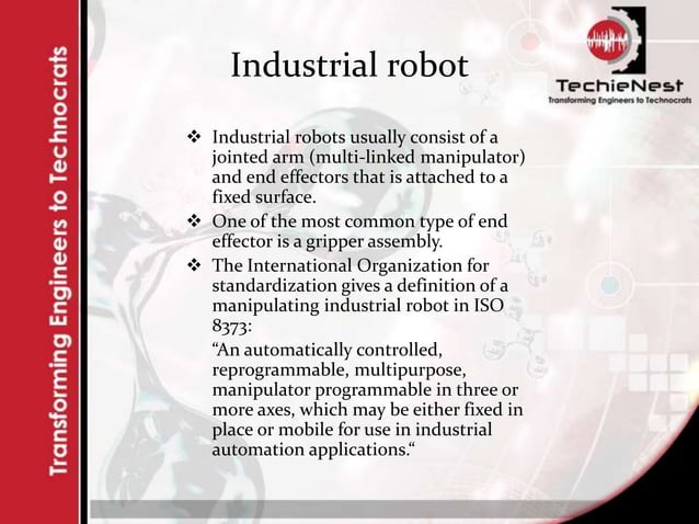 TechieNest robotics | PPTX | Robotics | Technology & Computing