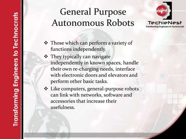 TechieNest robotics | PPTX | Robotics | Technology & Computing