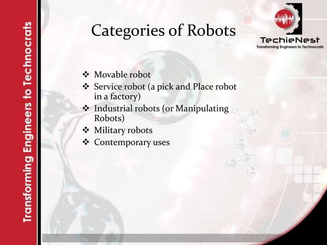 TechieNest robotics | PPTX | Robotics | Technology & Computing