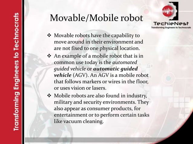 TechieNest robotics | PPTX | Robotics | Technology & Computing