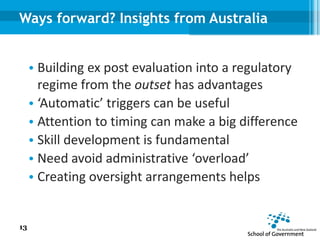 Effective ex post Evaluation: Purpose and Challenges | PDF