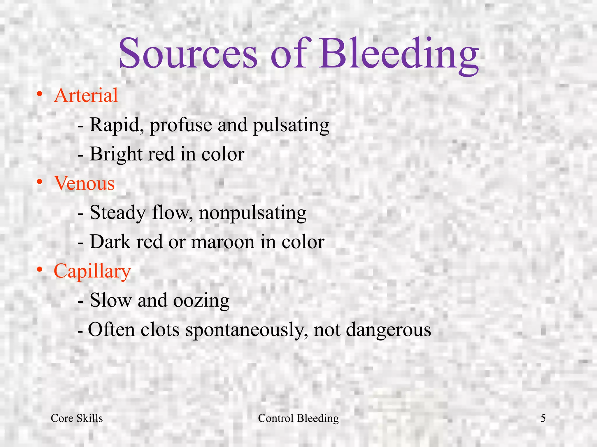 Wounds & Bleeding. Hemorrhage control | PPT