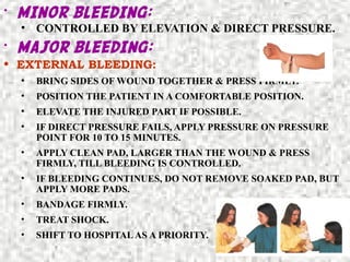 Wounds & Bleeding. Hemorrhage control | PPT