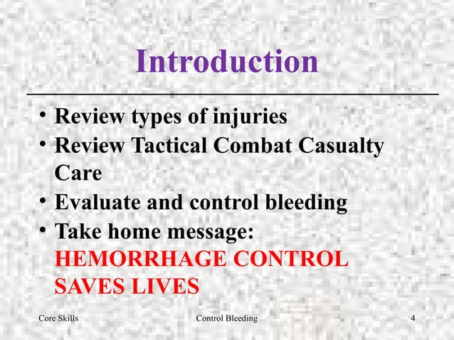 Wounds & Bleeding. Hemorrhage control | PPT | First Aid | Injuries