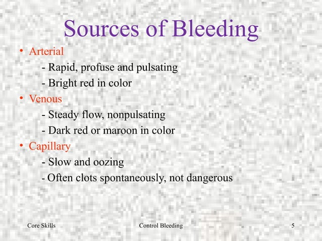 Wounds & Bleeding. Hemorrhage control | PPT | First Aid | Injuries
